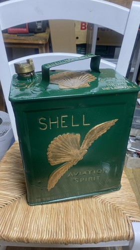2 gallon petrol can Shell Aviation Spirit | eBay UK