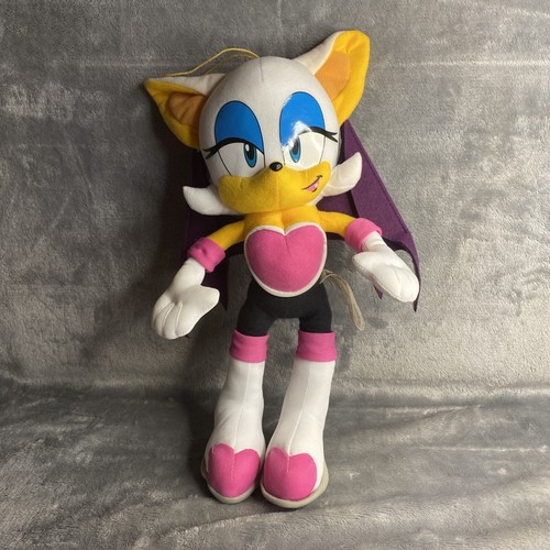SEGA Sonic the Hedgehog Rouge Plush Toy 12" Official Licensed Great ...