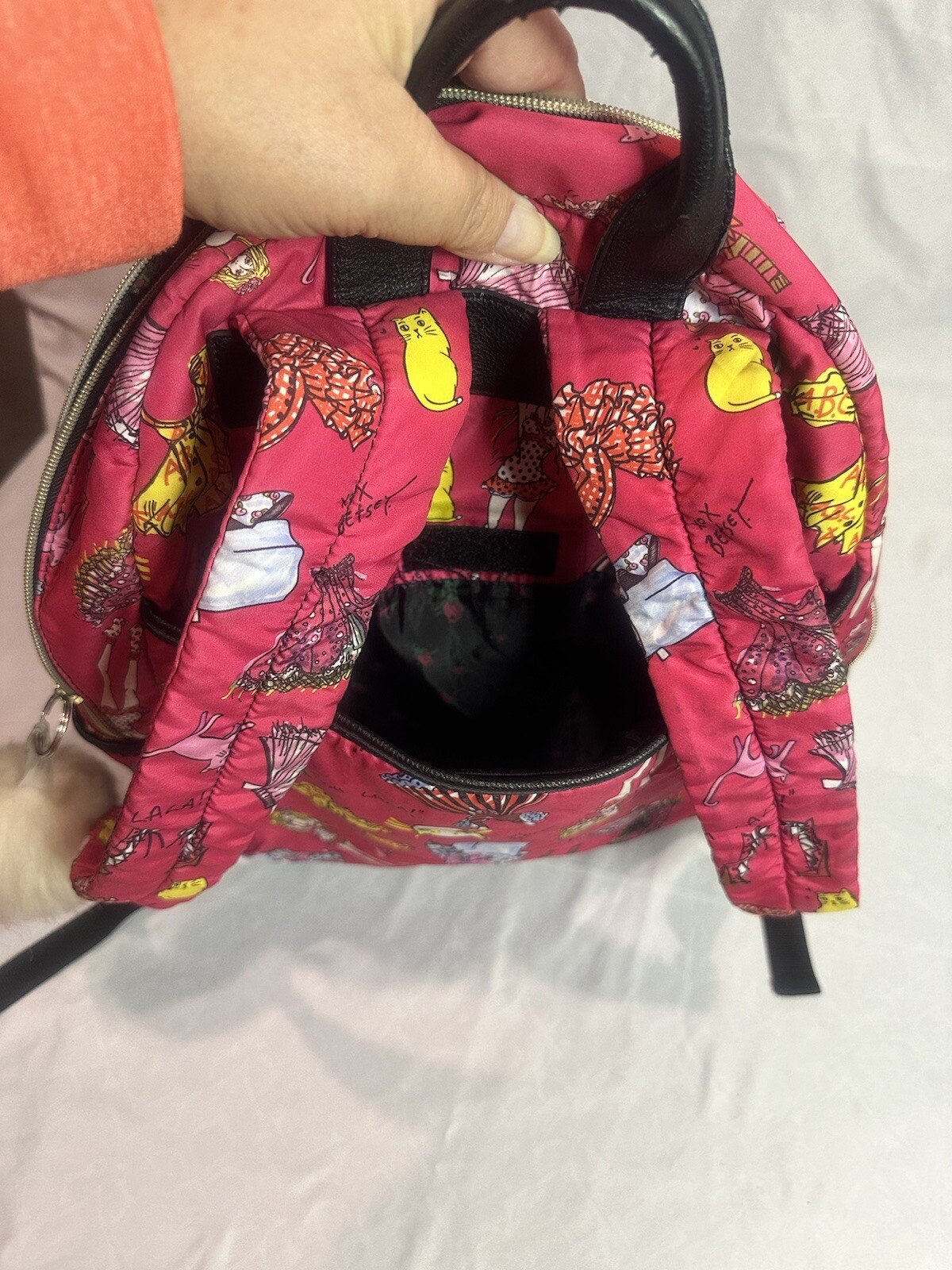 Betsey Johnson Backpack Paper Dolls Edition Used - Gem