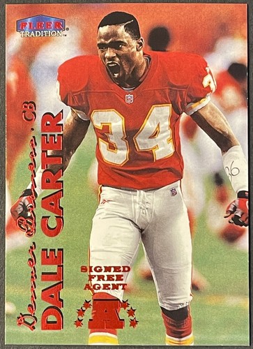1999 Fleer Tradition Football Card #19 Dale Carter | eBay