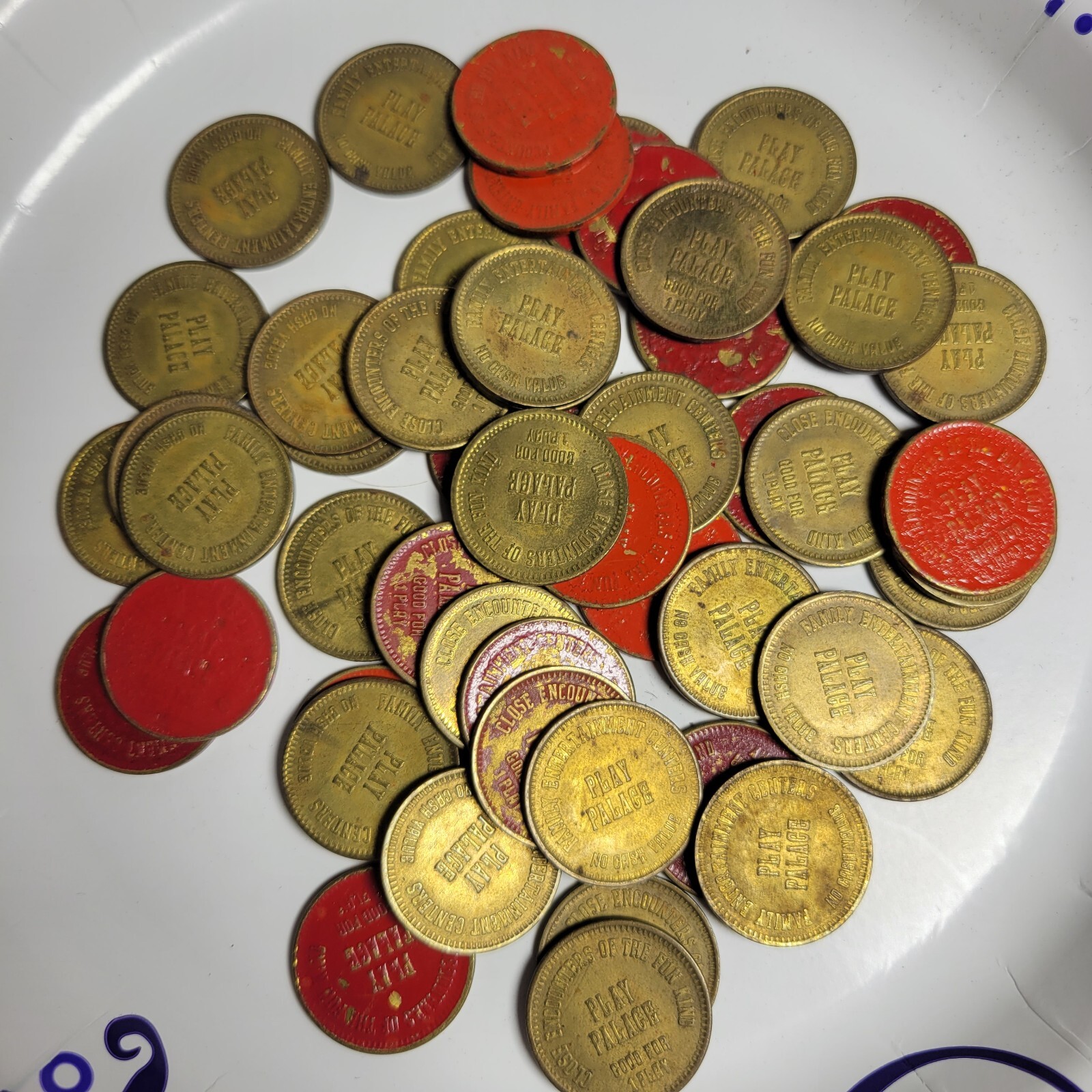 Family Entertainment Centers Play Palace No Cash Value Play Tokens Lot ...