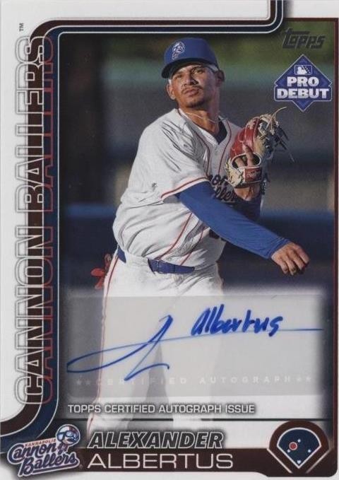 2025 Topps Pro Debut - Alexander Albertus #PD-36 Autographs (AU, RC ...
