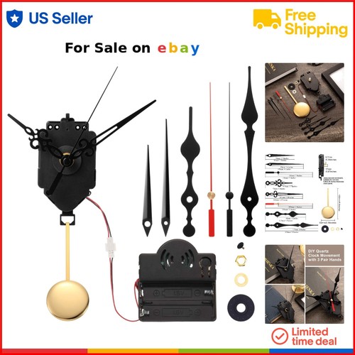 Quartz Pendulum Clock Movement Kit with Chime Westminster Melody for ...