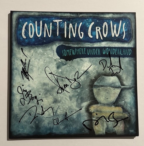 THE COUNTING CROWS FULL BAND SIGNED VINYL ALBUM RECORD AUTOGRAPHED ...