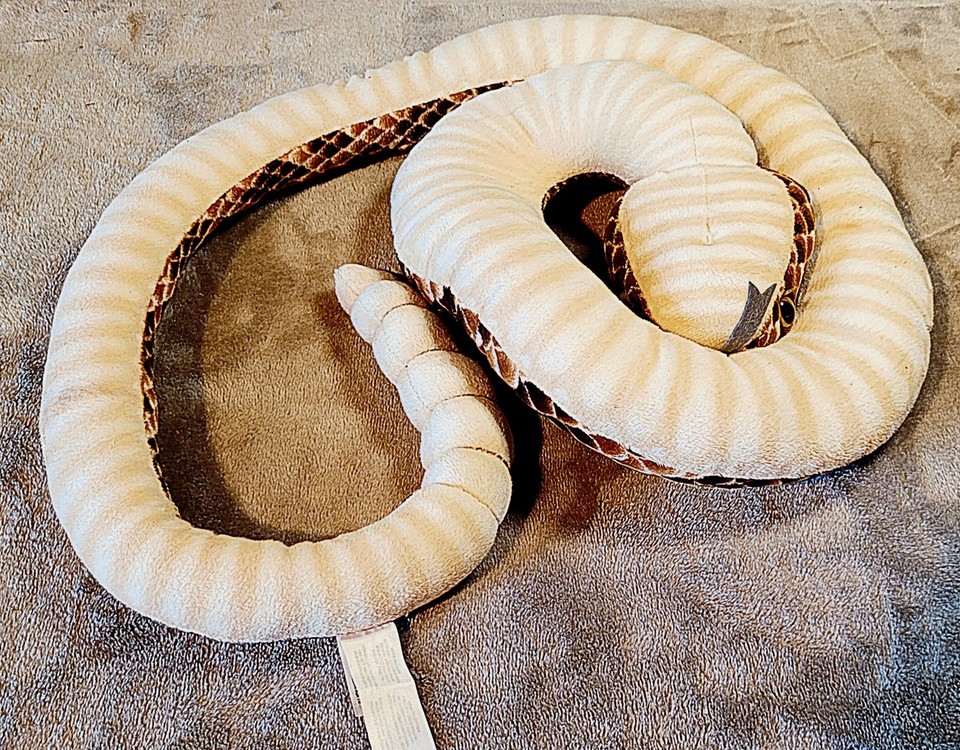Rattlesnake Diamondback, LARGE Cute Stuffed Animal Plush Toy Kids Gift ...