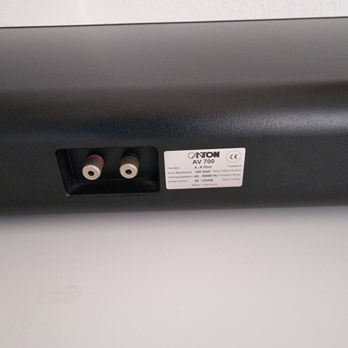 Canton Center Lautsprecher AV 700, schwarz, gepflegt, Centerspeaker Für ...