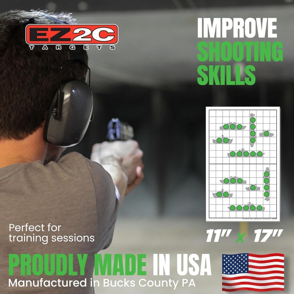 EZ2C Targets Red Dot Optics Style RD9: Sink The Boats MADE IN USA 11 ...