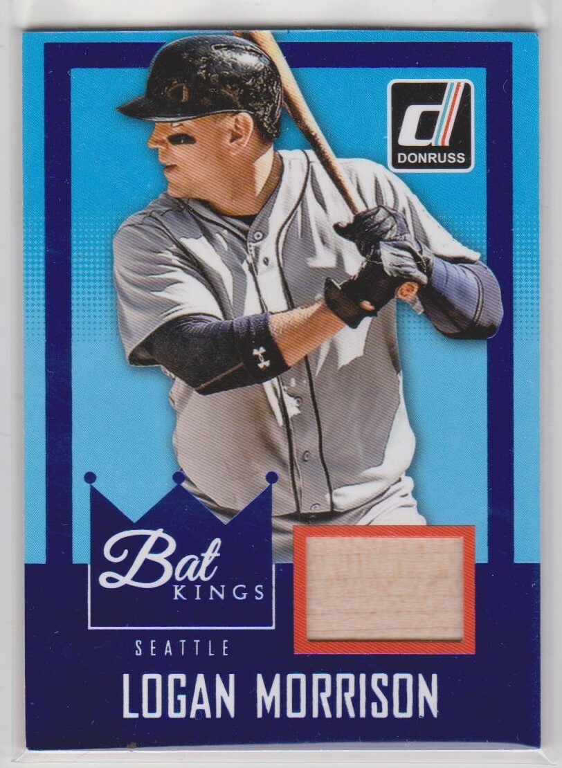 LOGAN MORRISON 2016 DONRUSS BAT KINGS GAME-USED BAT MARINERS | eBay