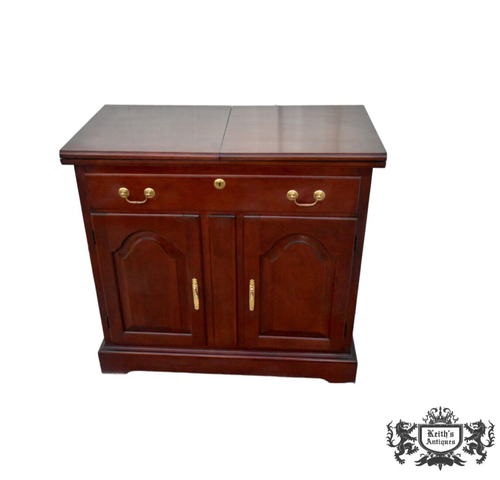Vintage Harden Traditional Style Flip Top Cherry Bar/Server/Cabinet | eBay