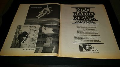 NBC Radio Network News Rare Original Classic Promo Poster Ad Framed! | eBay