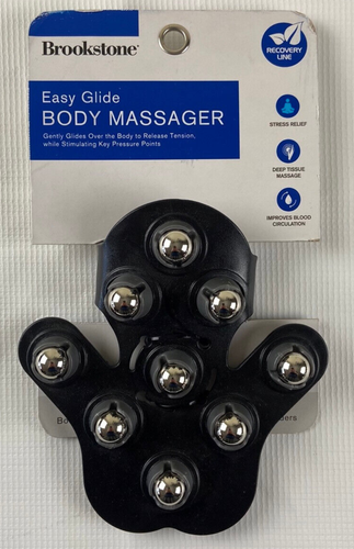 Brookstone Easy Glide Deep Body Massager 360º rotating steel massage ...