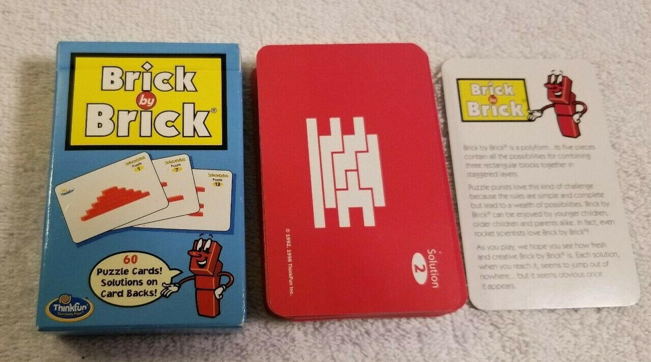 Lot four (4) cards games Brick by Brick, Pictureka, Hit the Deck & Loot ...