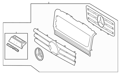 Mercedes Benz G 63 AMG G 65 AMG 2013-2018 Grille Assembly OE ...