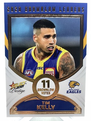 2021 AFL Select Prestige 🦅TIM KELLY🦅 Brownlow Leaders #017/80 Eagles # ...