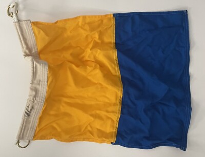 NAVY SIGNAL CODE NAUTICAL FLAG Letter K KILO Real Authentic US Brass ...