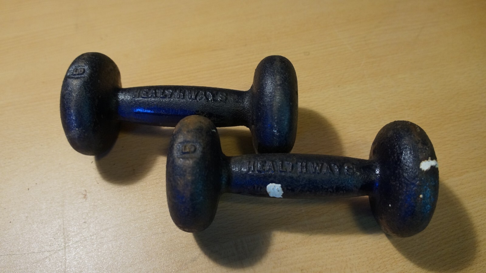 Wonderful, Two Vintage 5 LB Healthways Cast Iron Dumbbells, NICE! | eBay