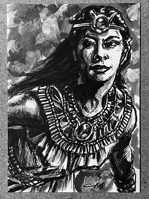 Mighty Isis PSC 1/1 DC Comics Hand Drawn Sketch Card by CJ Morris ACEO ...