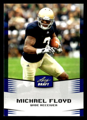 Michael Floyd 2012 Leaf Draft Blue Card #35 Notre Dame | eBay