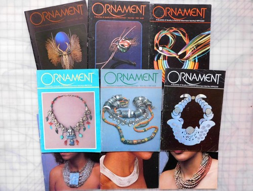 9 Issues Ornament Magazine 1979-1983 Jewelry Adornment Ethnic Art ...