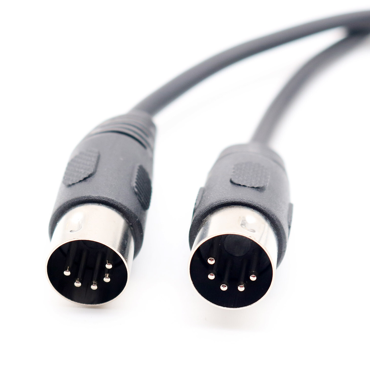 1pc DIN 5 Pin Male to DIN MIDI Male Audio Connector Interface Jack Plug ...