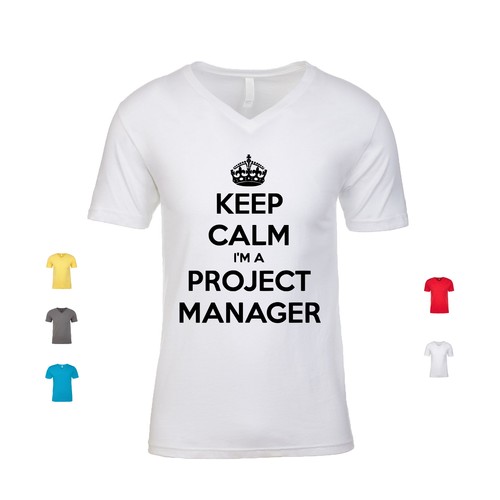 Keep Calm I'm A Project Manager job office colleague Men's V Neck Shirt ...