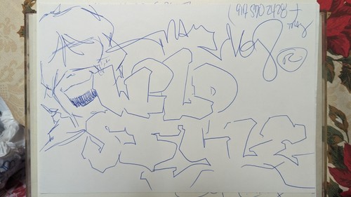 Tracy 168 Art 8x10 Graffiti Wild Style Sketch Michael Tracy Piece ...
