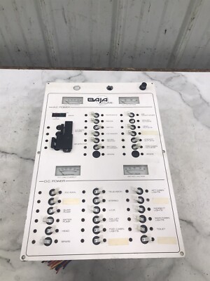 94 Baja Yachts 29 290 Boat shore power AC DC power control switch panel ...