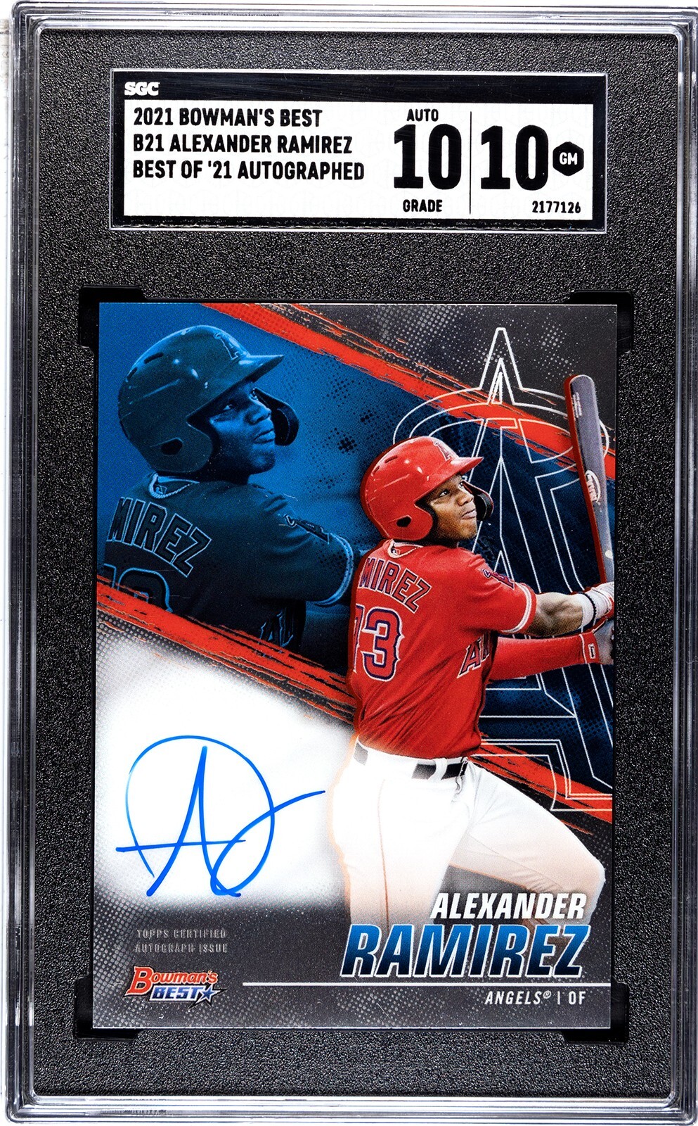 2021 Bowman's Best Alexander Ramirez Best of '21 Autograph SGC 10 w/10 ...
