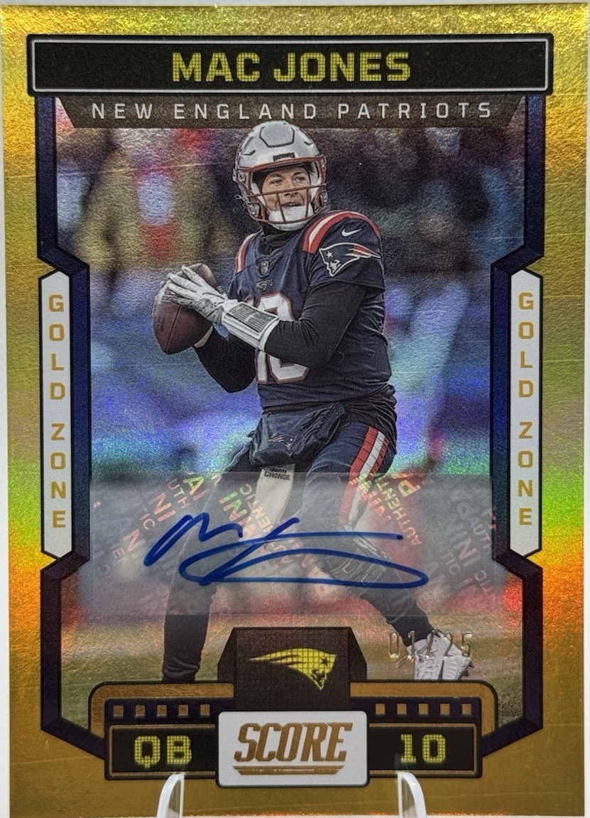 2023 Score - Mac Jones #280 Gold Zone Signatures /25 (AU) for sale ...