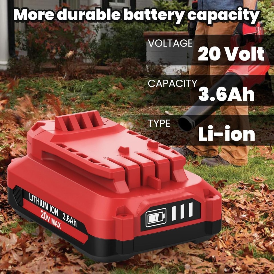 2-PACK For Craftsman V20 20V MAX Lithium-ion Battery CMCB204 CMCB202 or ...