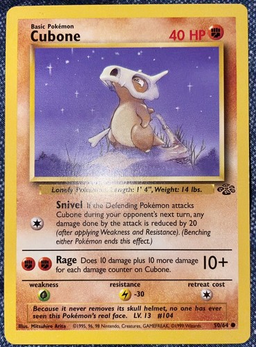 Pokemon Cubone Base Set Card 50/64 | eBay