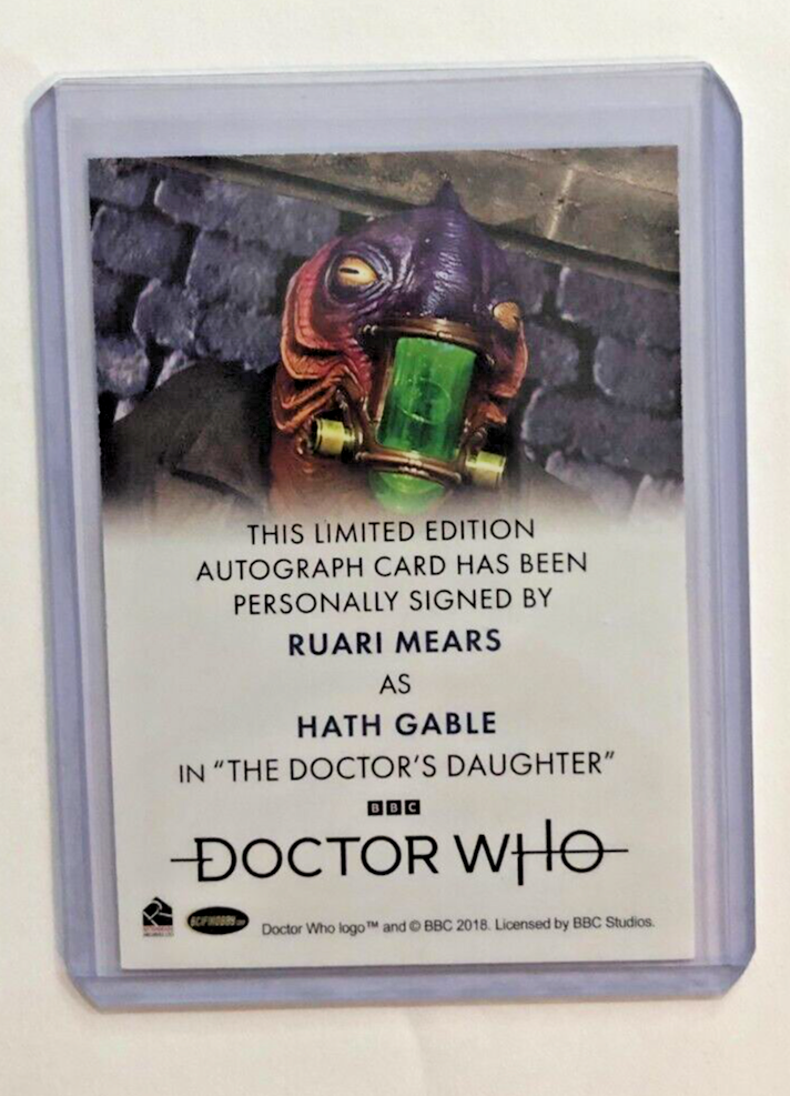 2018 BBC Doctor Who Ruari Mears Auto Card | eBay