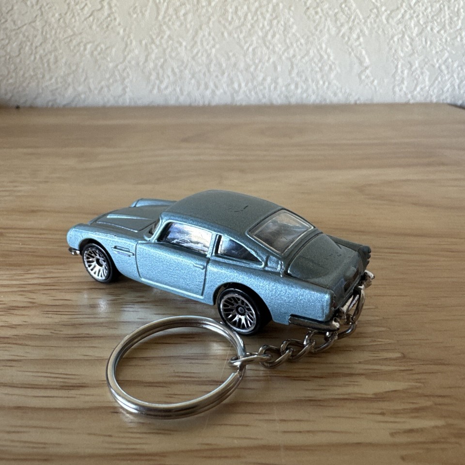 1963 Aston Martin DB5 Blue Diecast Keychain 1:64 Hot Wheels Matchbox | eBay