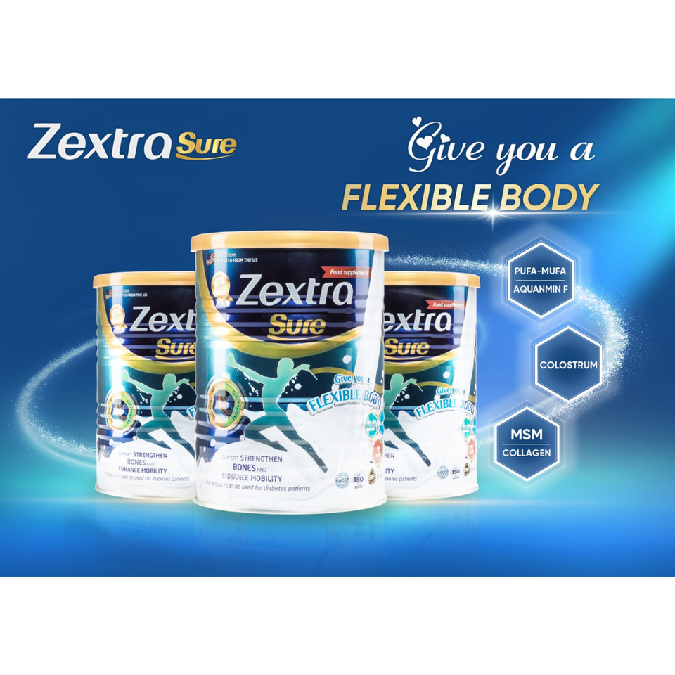 4 X Zextra Sure Milk 400g For Knee Back Pain Bone Strengthen EXPRESS ...