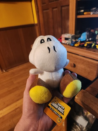 New With Tags White Yoshi Nintendo Stuffed Animal With String and ...