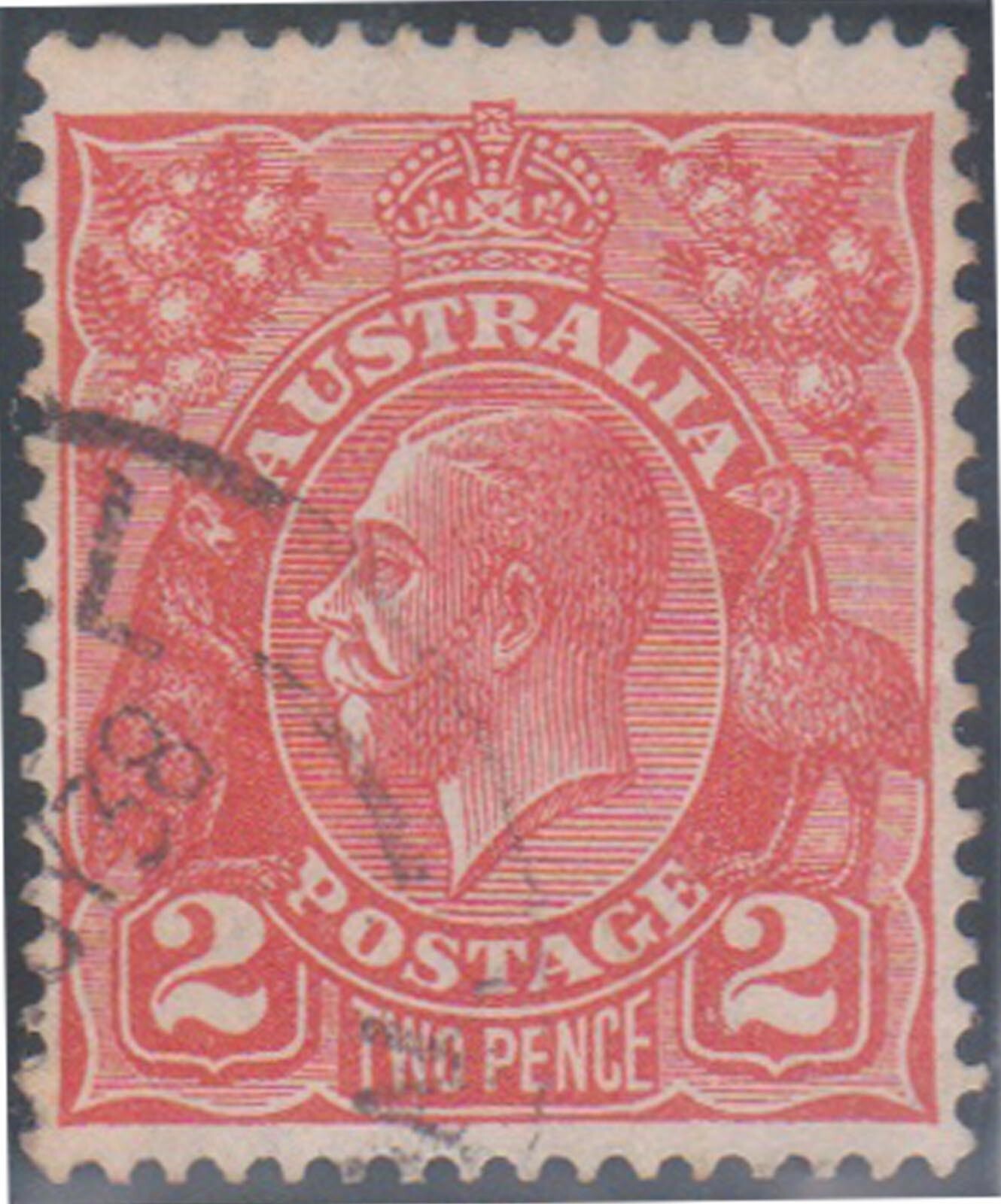 (F242-90) 1931-7 AU 2d red KGV COFA stamp (CO) | eBay