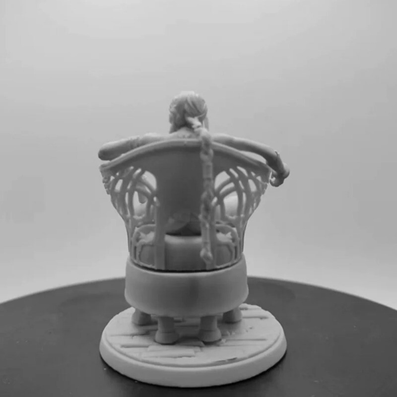 1/24 Resin Figure Model Kit Game Character Female Gunner Miniature ...