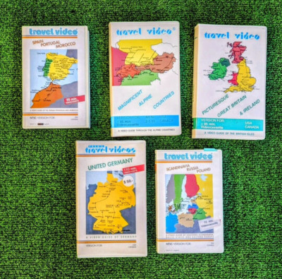 VHS Travel Video European/Russia/Scandinavia/United Kingdom NTSC 5 Tape ...