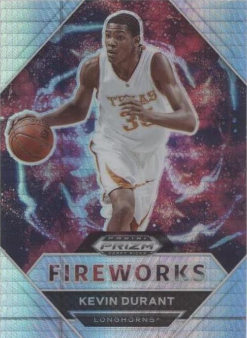 2021-22 Panini Prizm Draft Picks - Fireworks Kevin Durant #16 Hyper ...