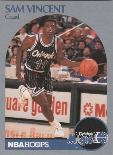 1990 NBA Hoops- Sam Vincent- Magic | eBay