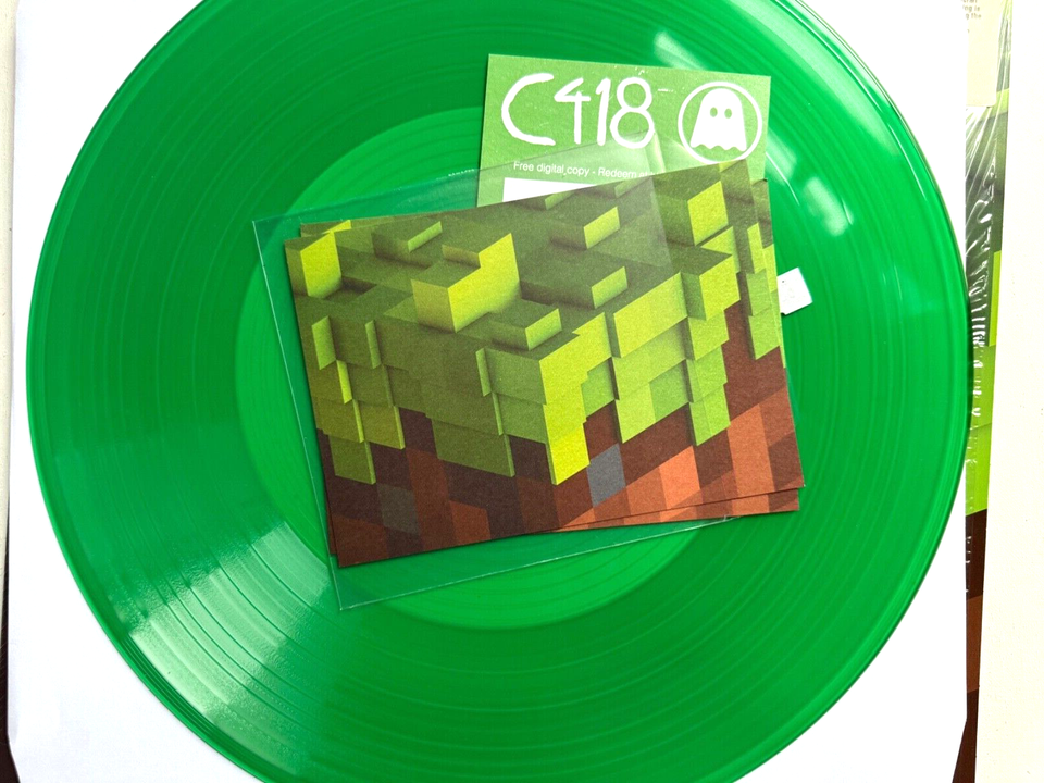 C418 - Minecraft Volume Alpha * Vinyl Lp Green Ltd & Postcard 2015 ...