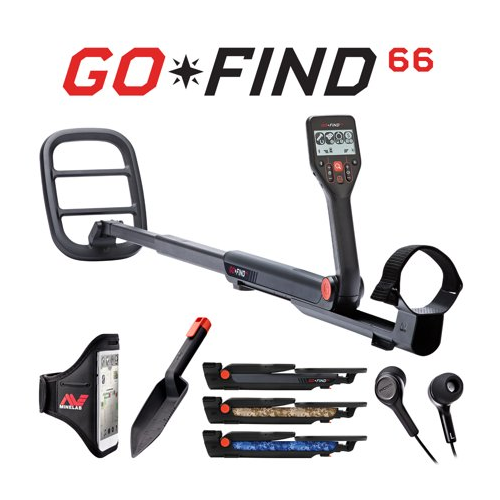 Minelab Ultra Lightweight and Compact Go Find 66 Metal Detector with ...