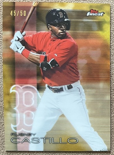 Rusney Castillo 2016 Topps Finest Gold Refractor #87 /50 Numbered ...