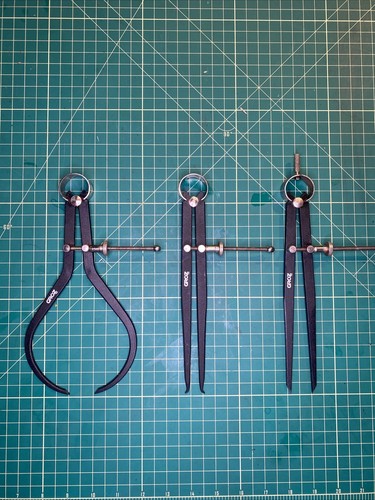 Groz Engineering 3 Piece Set Inside And Outside Calipers, Spring ...