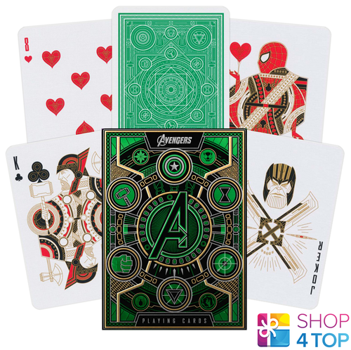 AVENGERS GREEN EDITION THE INFINITY SAGA THEORY 11 PLAYING CARDS MARVEL ...