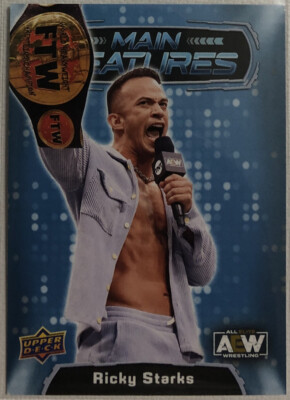 2022 Upper Deck AEW Wrestling Rickey Starks Main Features Insert Card ...