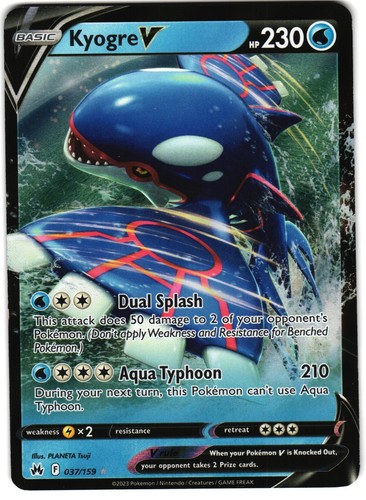 Kyogre V Holo 37/159 Pokemon SWSH: Crown Zenith | eBay