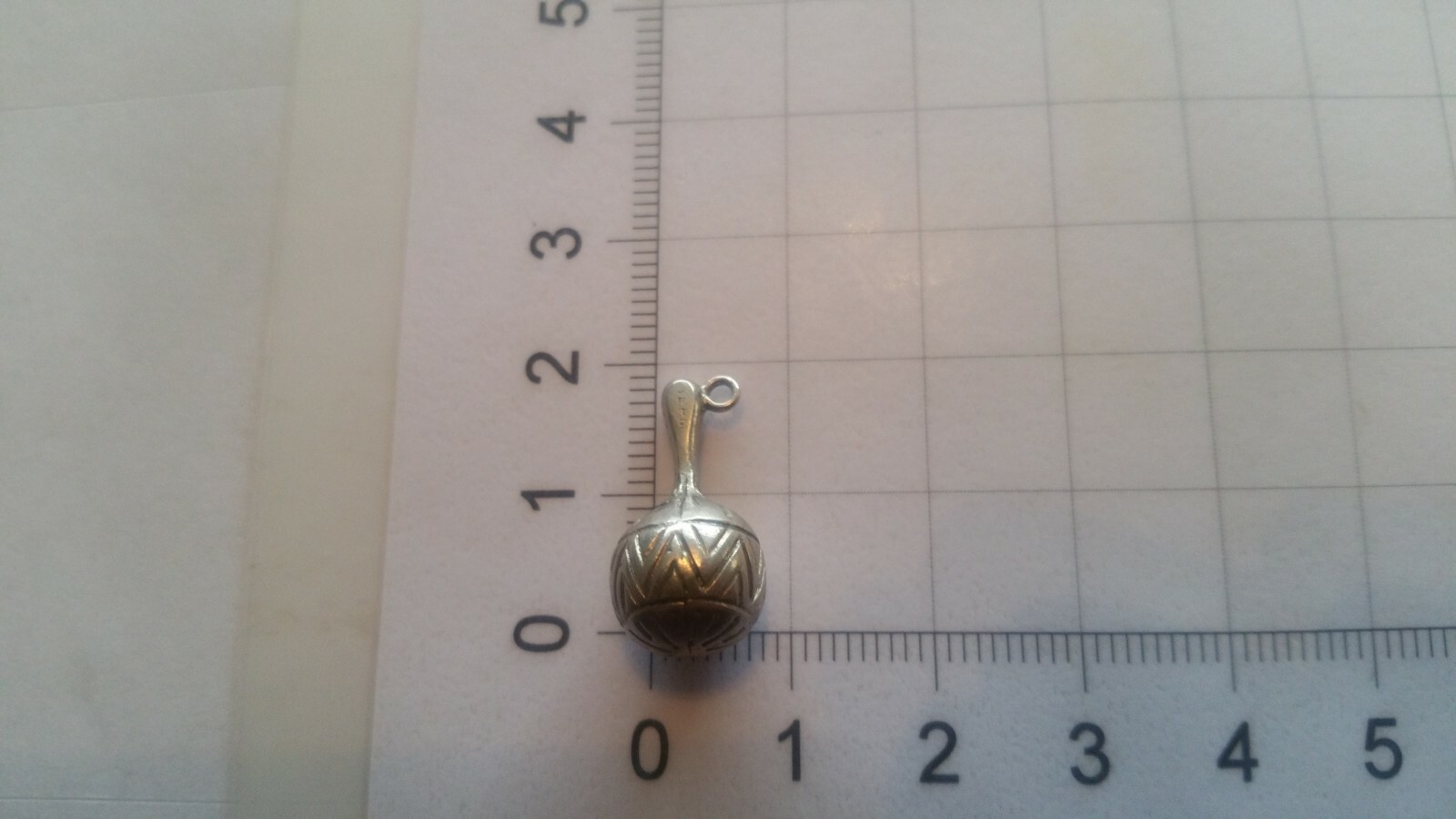 REDUCED!"VINTAGE"STERLING SILVER MARACAS CHARM WHICH … - Gem