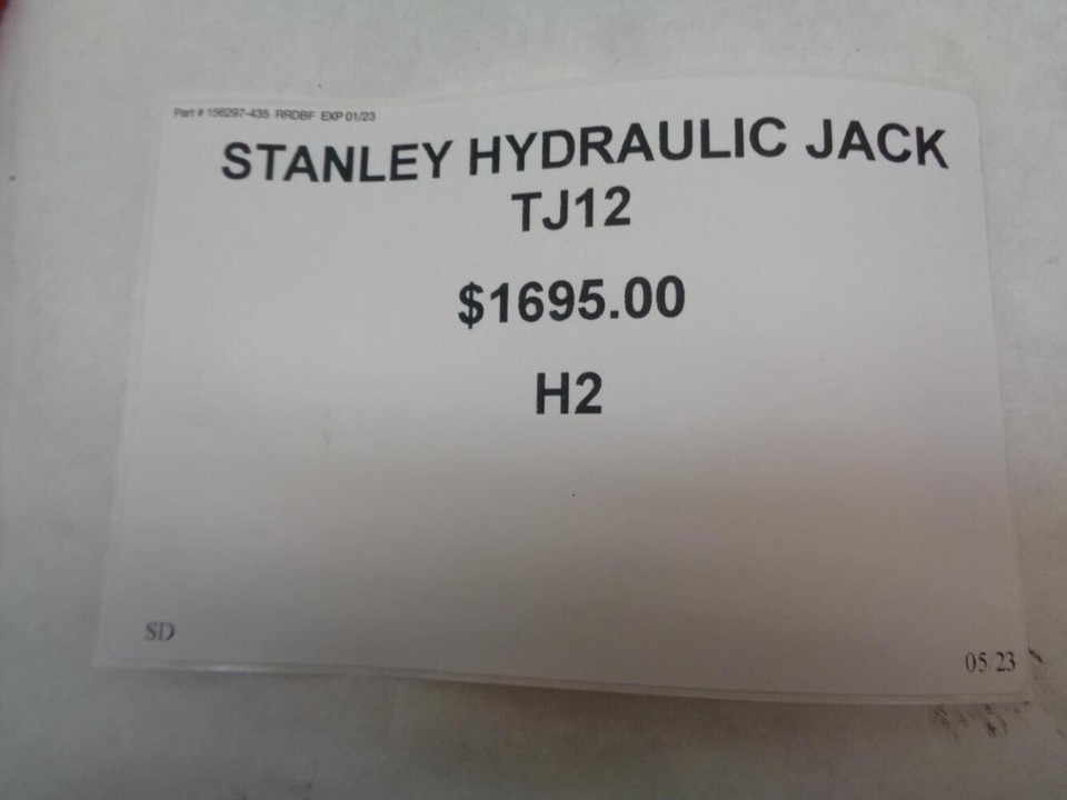 STANLEY HYDRAULIC RAILROAD TRACK JACK TJ12 H2 | eBay