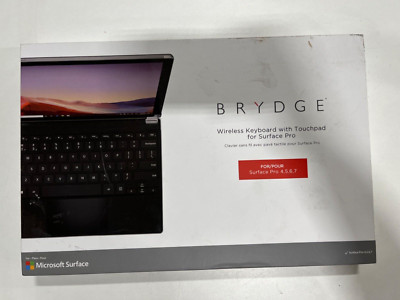 Brydge BRY7012 Wireless Keyboard w/ Touchpad for Surface Pro 4,5,6,7 ...